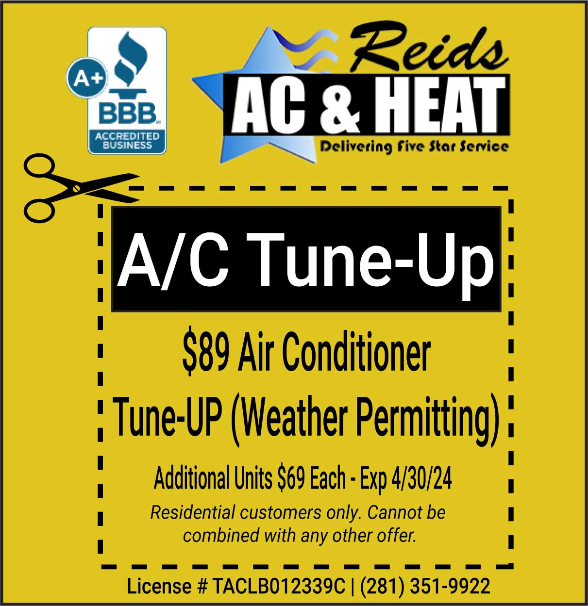Money Saving HVAC Coupons | Reids AC, Heat, & Plumbing