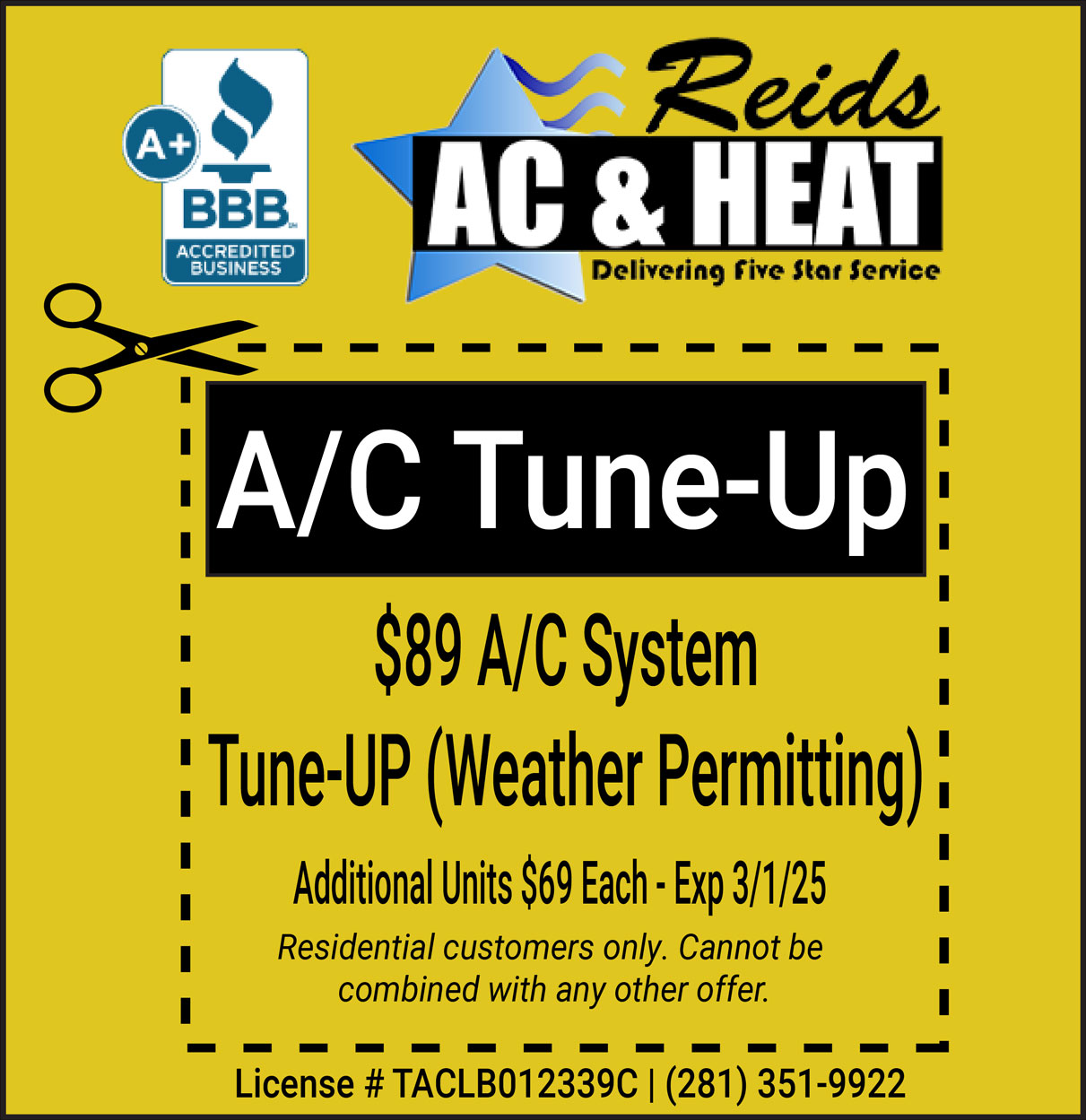 Money Saving HVAC Coupons | Reids AC, Heat, & Plumbing